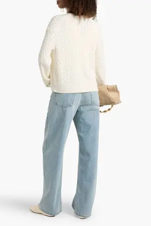 Theory Cableknit Cotton Cardigan