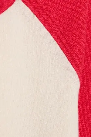 Guest In Residence Twotone Cashmere Sweater - Ecru