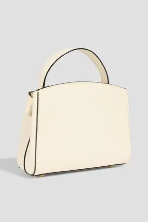 VALEXTRA Brera Mini Pebbledleather Tote - Ivory
