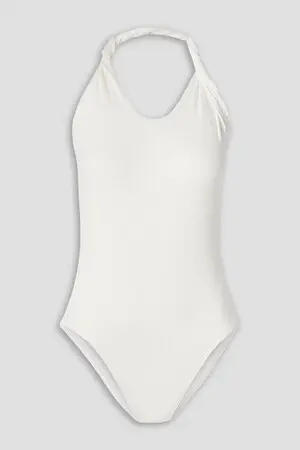 Tove Enya Twisted Halterneck Bodysuit In Stretch Jersey