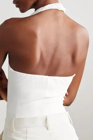 Tove Enya Twisted Halterneck Bodysuit In Stretch Jersey