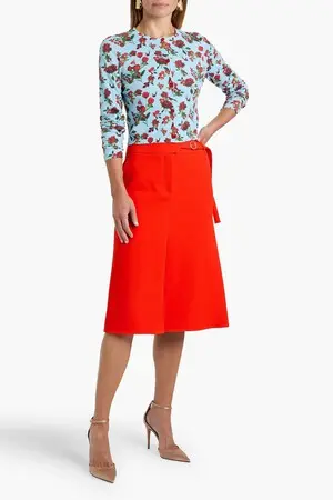 Alice + Olivia Alice Olivia Carson Floralprint Cottonblend Cardigan