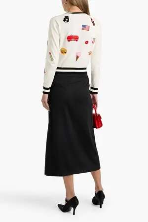 Alice + Olivia Carolann Appliquéd Sweater