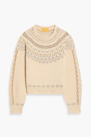 Guest In Residence Intarsia Wool-blend Sweater