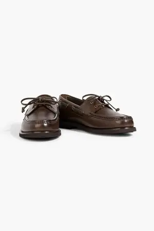 Brunello Cucinelli Leather Boat Shoes
