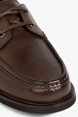 Brunello Cucinelli Leather Boat Shoes