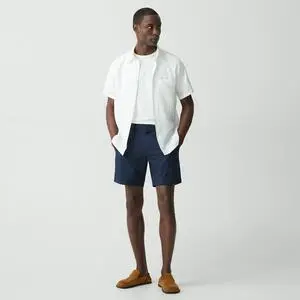 Theory Zaine Short In Stretch Cotton - Baltic