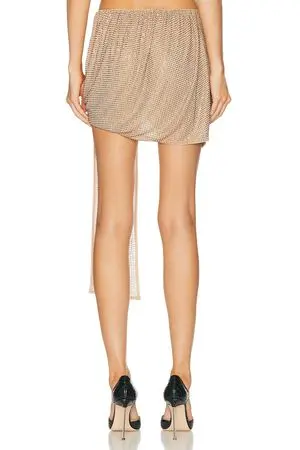 HAELO Rhinestone Embellished Loop Skirt