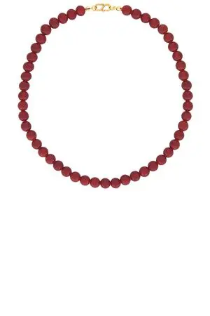 HEAVEN MAYHEM Sol Necklace In Burgundy
