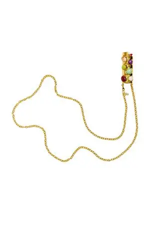 Edie Parker Stoned Crossbody Lighter Case In Multi - Peridot