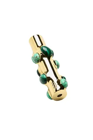 Edie Parker Stoned Lighter Case In Multi - Malachite