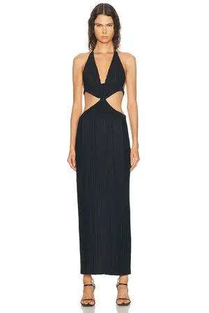 HAELO Caged Twist Dress - Black