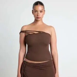 SKIMS Sheer Modal Top | Deep Neutral | | Vettese X