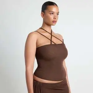 SKIMS Sheer Modal Top | Deep Neutral | | Vettese X