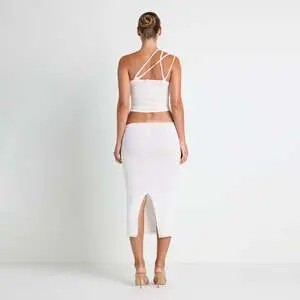SKIMS Sheer Modal Top | White | | Vettese X