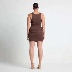 SKIMS Smooth Layers Tank Dress | Deep Neutral | | Vettese X