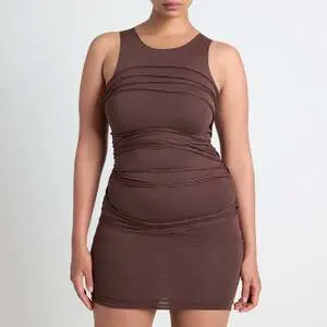 SKIMS Smooth Layers Tank Dress | Deep Neutral | | Vettese X