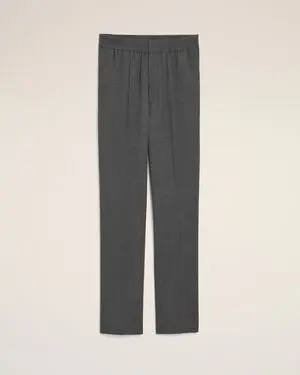 AMI Paris Grey Wool Trousers