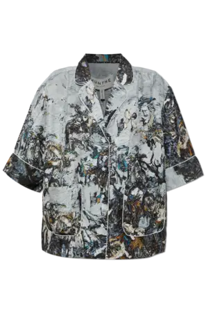 Munthe Silk Shirt "vushi - Grey