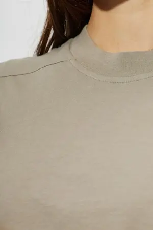 Rick Owens Cropped T-shirt With Decorative Strap