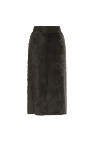 LISA YANG Asta Cashmere Midi Skirt - Green