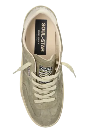 GOLDEN GOOSE Soul Star Suede Sneakers - Green