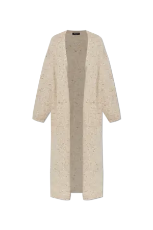 Fabiana Filippi Long Cardigan With Lurex Thread - Cream