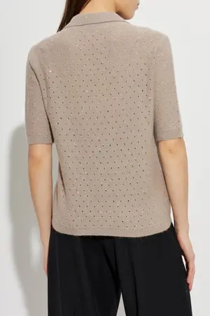 Fabiana Filippi Polo With Shimmering Sequins