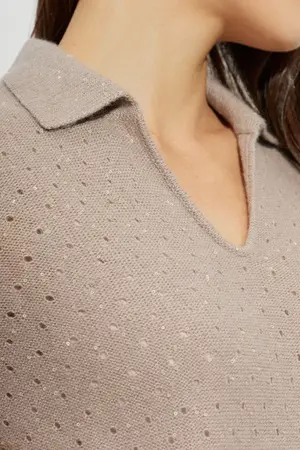 Fabiana Filippi Polo With Shimmering Sequins