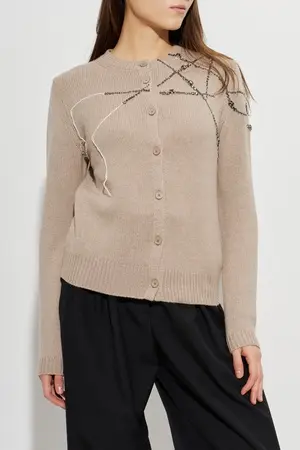 Fabiana Filippi Embellished Fine Knit Cardigan