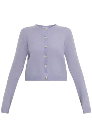 LISA YANG Felicia' Cashmere And Silk Blend Cardigan - Purple