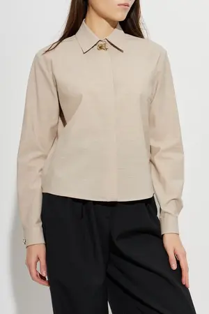 Fabiana Filippi Textured Shirt With Gold Appliqu