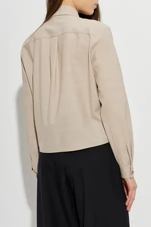 Fabiana Filippi Textured Shirt With Gold Appliqu