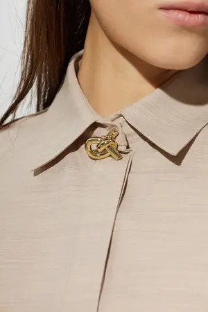 Fabiana Filippi Textured Shirt With Gold Appliqu