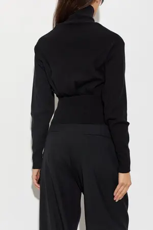 LANVIN Asymmetrical Turtleneck With Applique