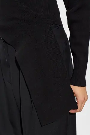 LANVIN Asymmetrical Turtleneck With Applique