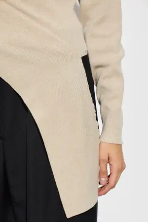 LANVIN Asymmetrical Turtleneck With Appliqu