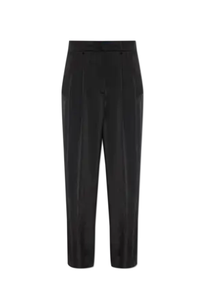 Michael Kors Satin Pants With Darts - Black