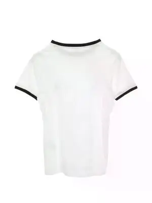 Loewe 2010s Anagram Embroidered Cotton T-shirt - White