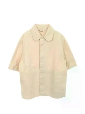 LOUIS VUITTON 2010s Monogram-embossed Shirt - Neutrals