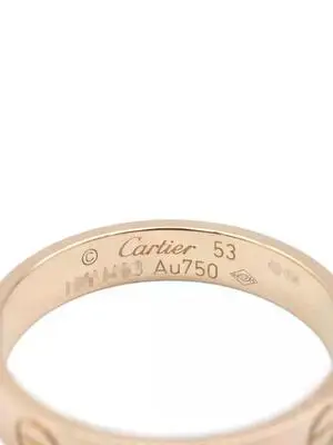 Cartier 18k Rose Gold Love Motif Ring