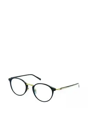 MASUNAGA Round Frame Eyeglasses - Black