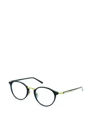 MASUNAGA Round Frame Eyeglasses - Black