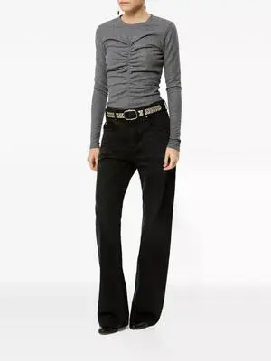 MARANT ETOILE Ruched Long-sleeve Top