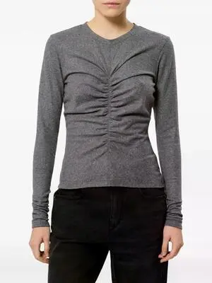 MARANT ETOILE Ruched Long-sleeve Top