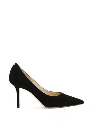 JIMMY CHOO Pointed-toe Logo Pumps - Black