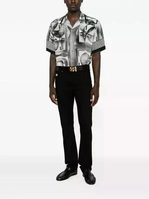 Versace Greca-print Shirt - White
