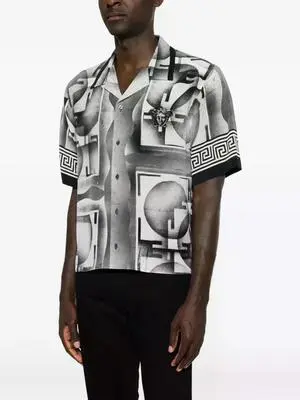 Versace Greca-print Shirt - White