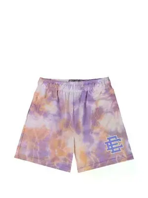 ERIC EMANUEL Tie-dye Logo Shorts - Blue