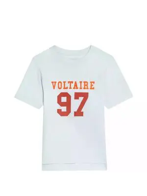 Zadig&Voltaire Cotton Crewneck T-shirt With Graphic Print
